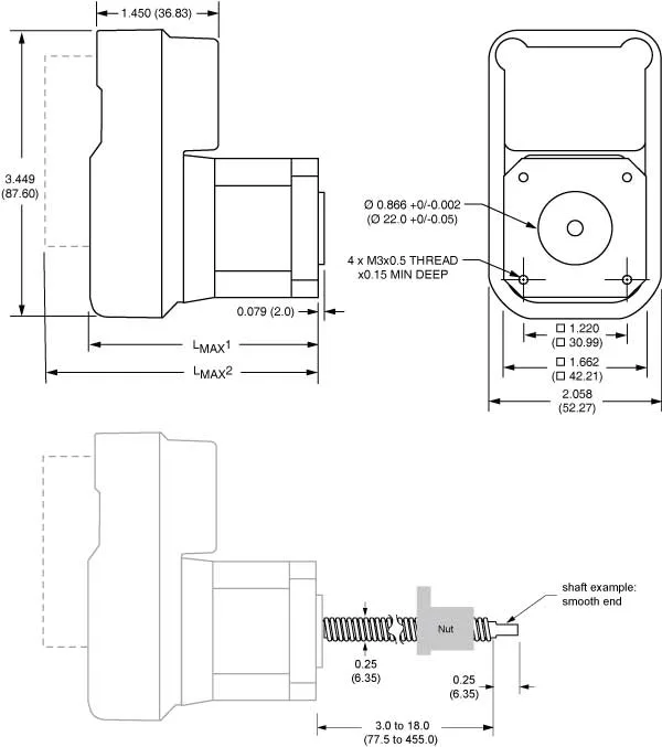 LMD17 NEMA 17 Motion Control External Linear Actuator IP20 - KOCO MOTION