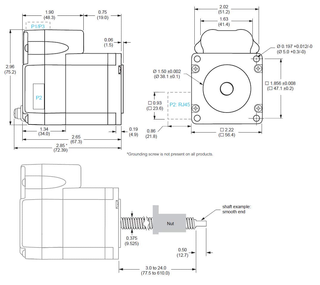 MLI1 NEMA 23 External Linear Programmable Motion Control IP20 - KOCO MOTION